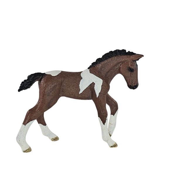 schleich | Toys | Schleich Trakehner Foal Bay Brown Pinto Horse 3758 | Poshmark